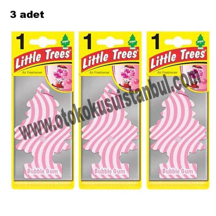 3 Adet Little Trees Bubble Gum(Sakız) - otokokusuistanbul.com